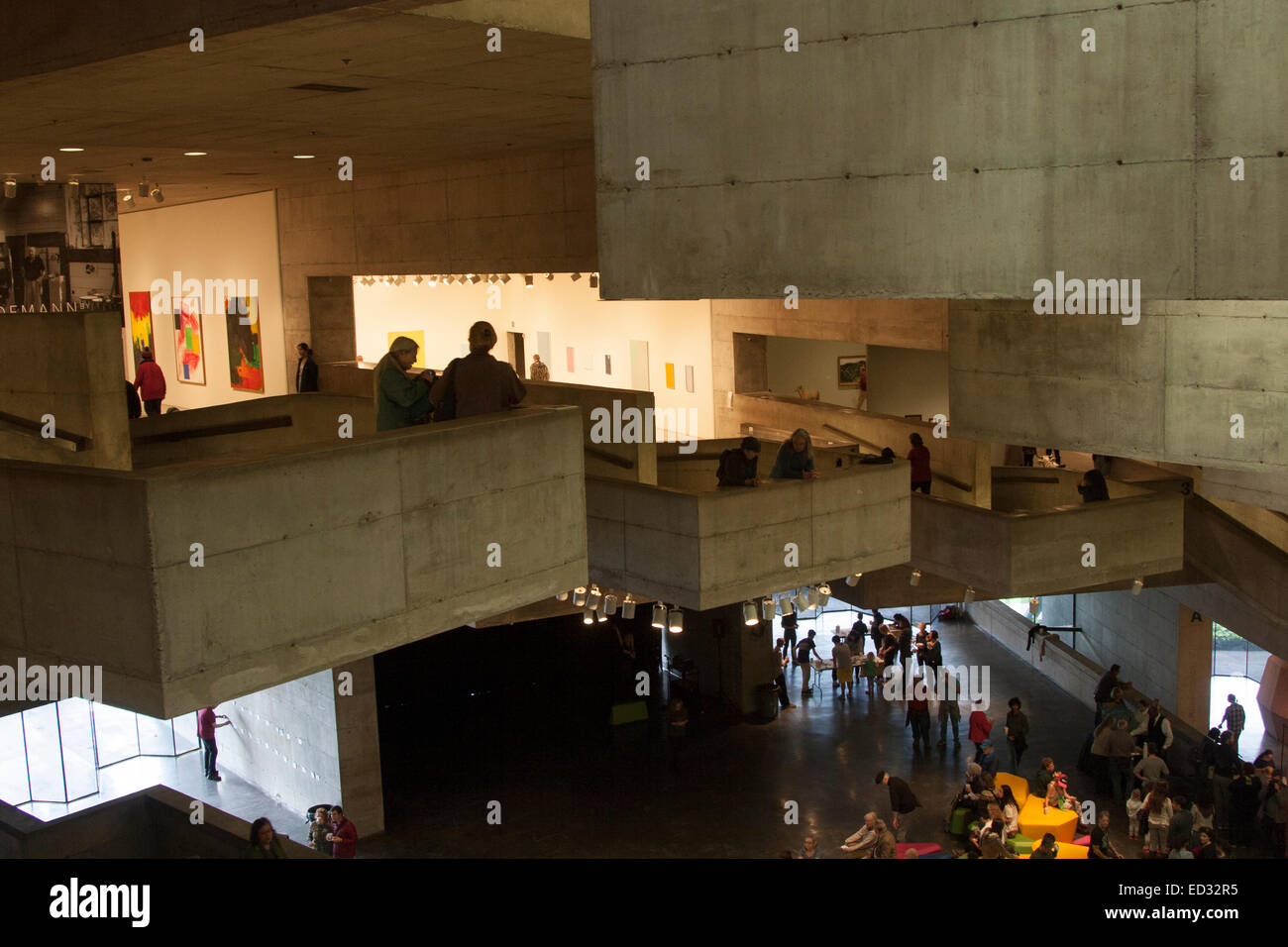 Open House at The Unversity Art Museum in Berkeley California Stock ...