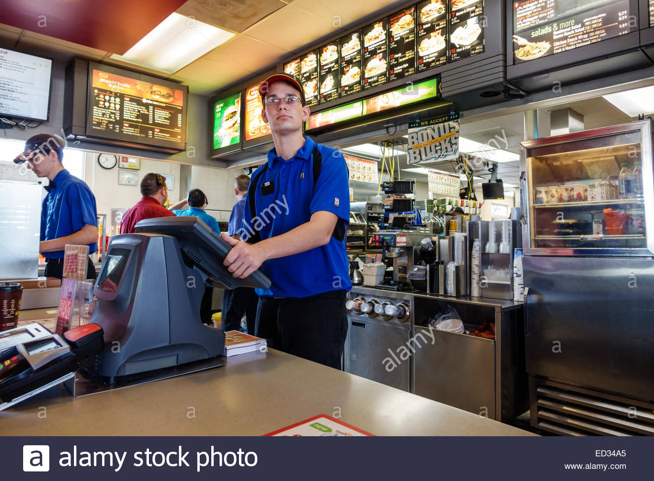 Fast Food Restaurants Employees High Resolution Stock Photography and ...