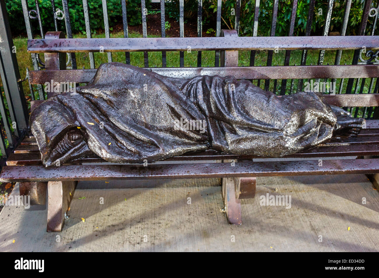 Homeless jesus by timothy schmalz hi-res stock photography and images ...