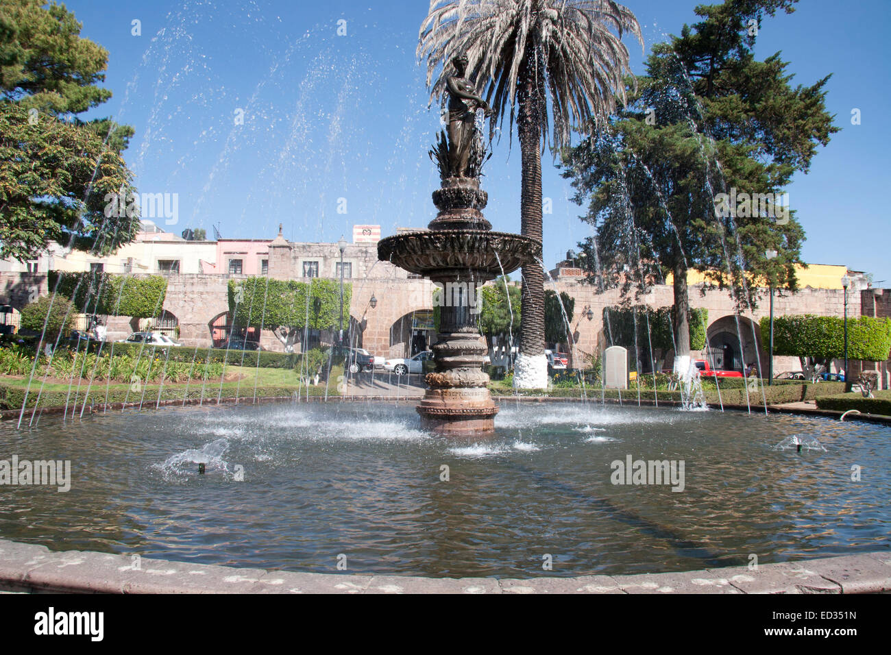 Las Tarascas Fountain, Morelia, Michoacan, Mexico Stock Photo - Alamy
