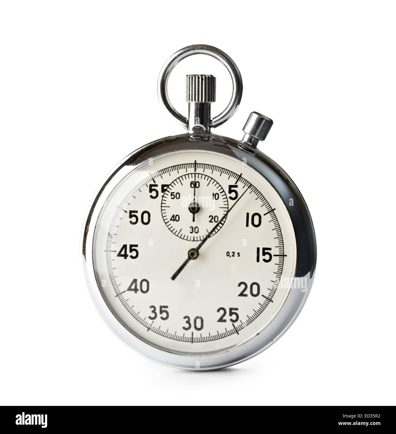 Stopwatch isolated on the white background Stock Photo - Alamy