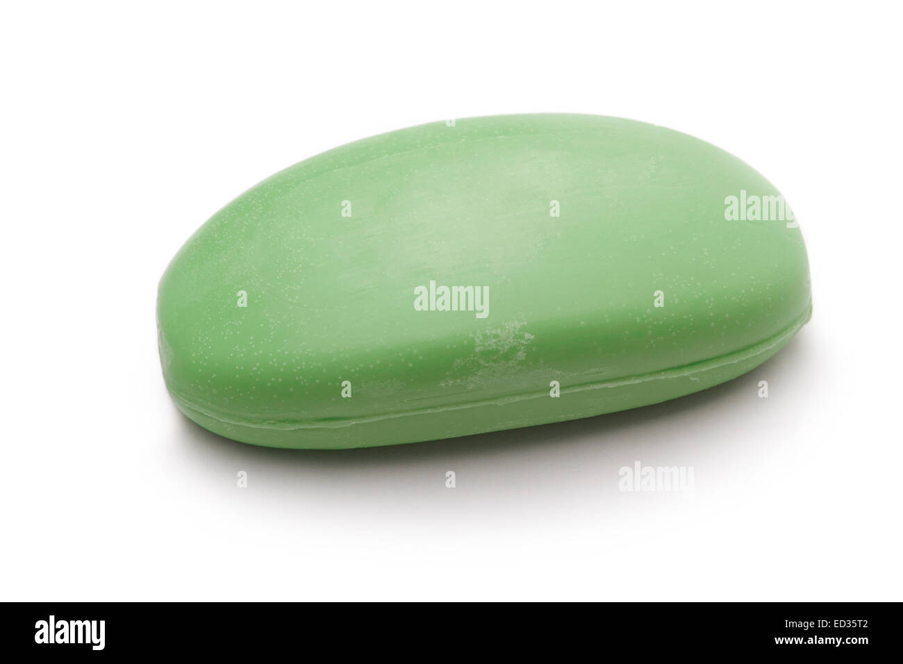 Green soap on the white background Stock Photo - Alamy
