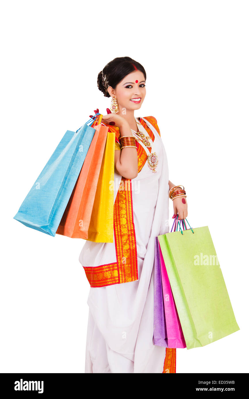 Indian, women, shopping bags hi-res stock photography and images - Alamy