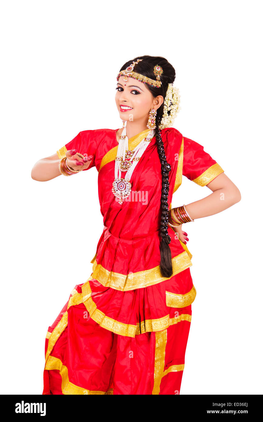 1 indian South Indian lady dance Stock Photo - Alamy