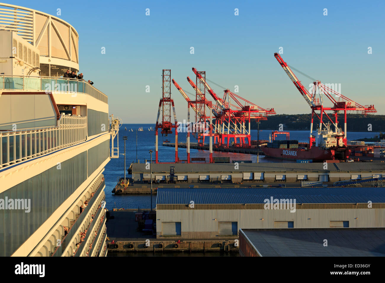Cruise ship in Halifax Port, Nova Scotia, Canada Stock Photo - Alamy