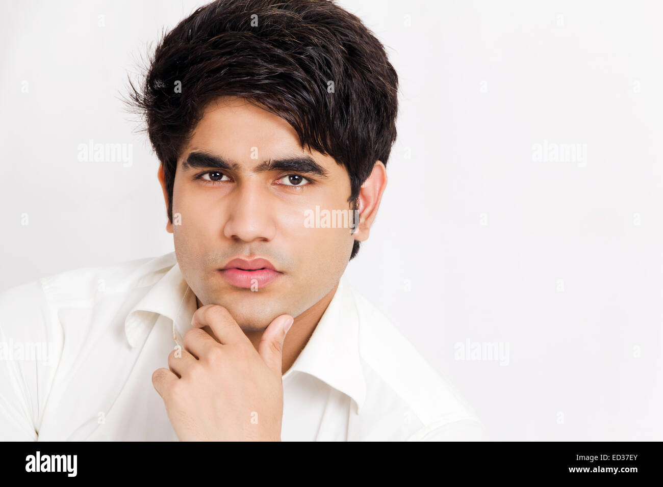 Indian business man thinking hi-res stock photography and images - Alamy