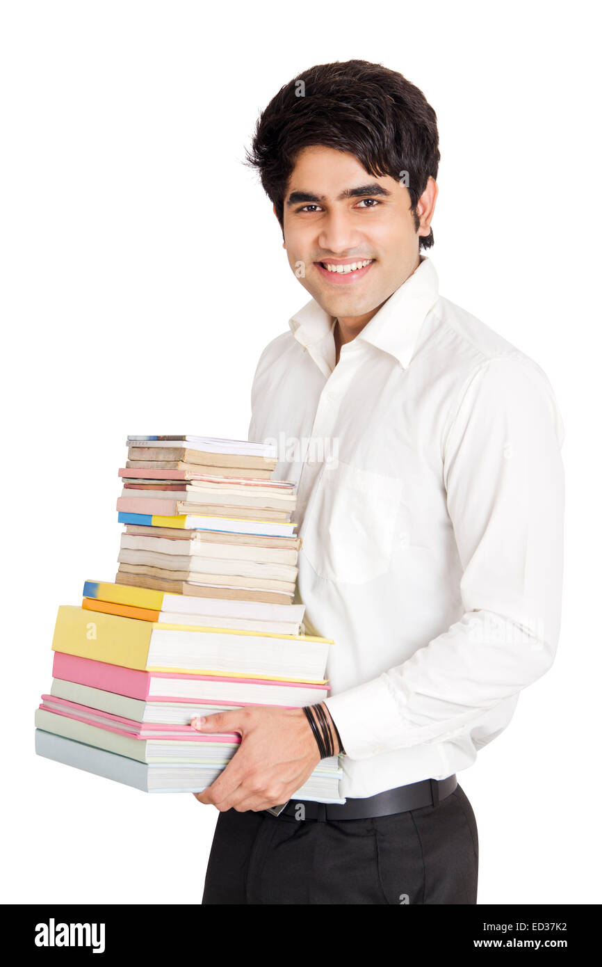 Young man carrying books hi-res stock photography and images - Alamy