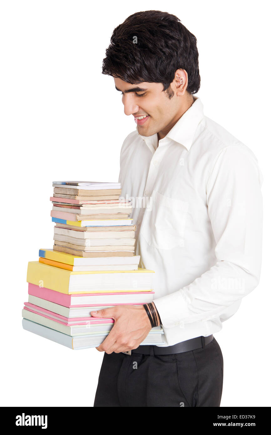 Young man carrying books hi-res stock photography and images - Alamy