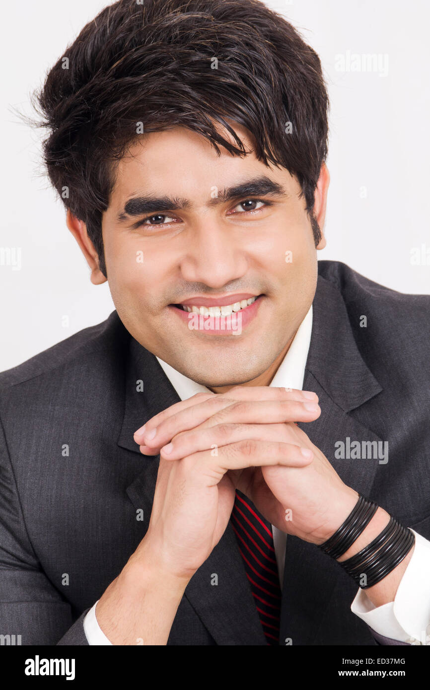 1 indian Business Man sitting pose Stock Photo - Alamy