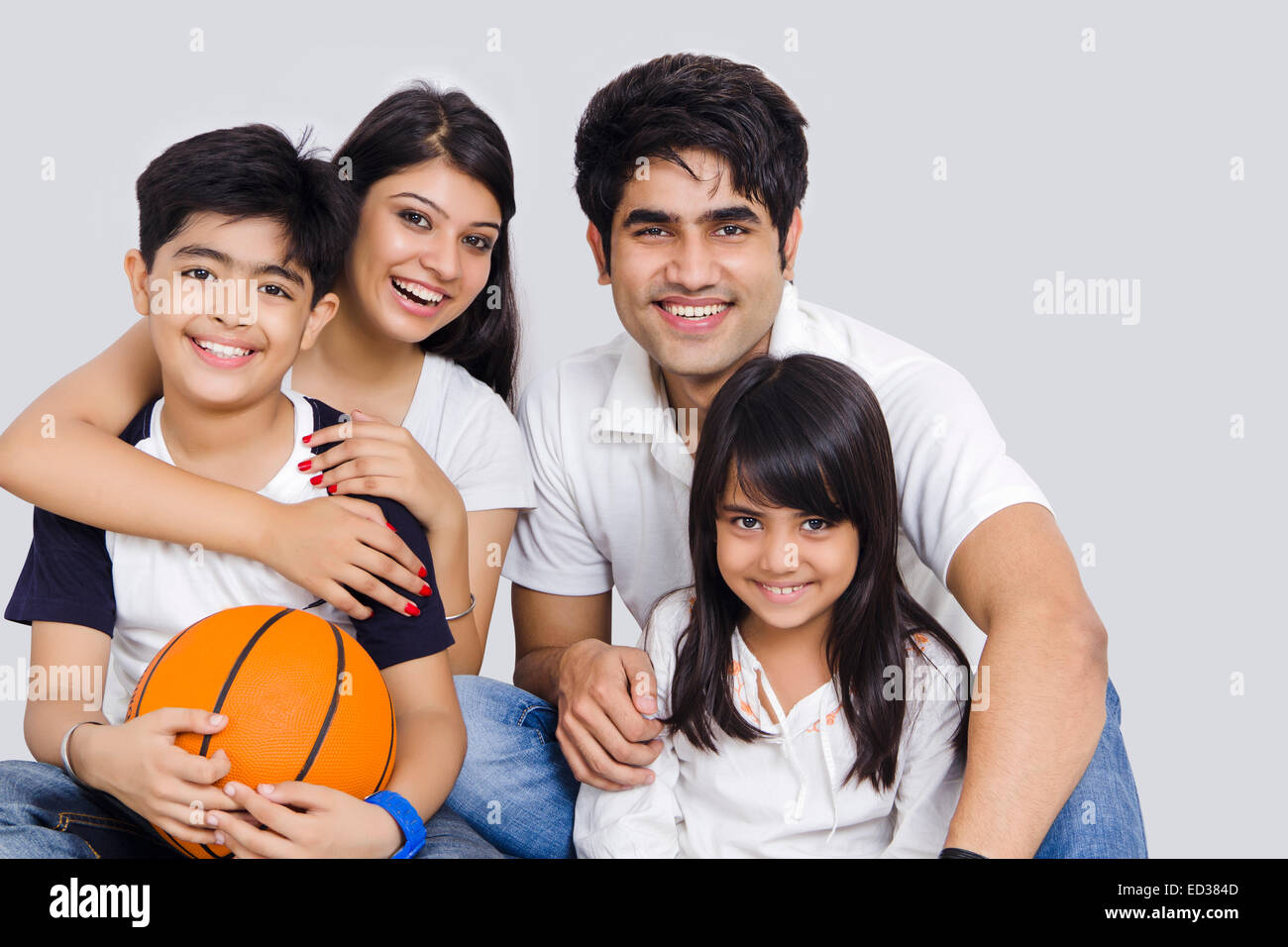 Indian Family Photo In Studio