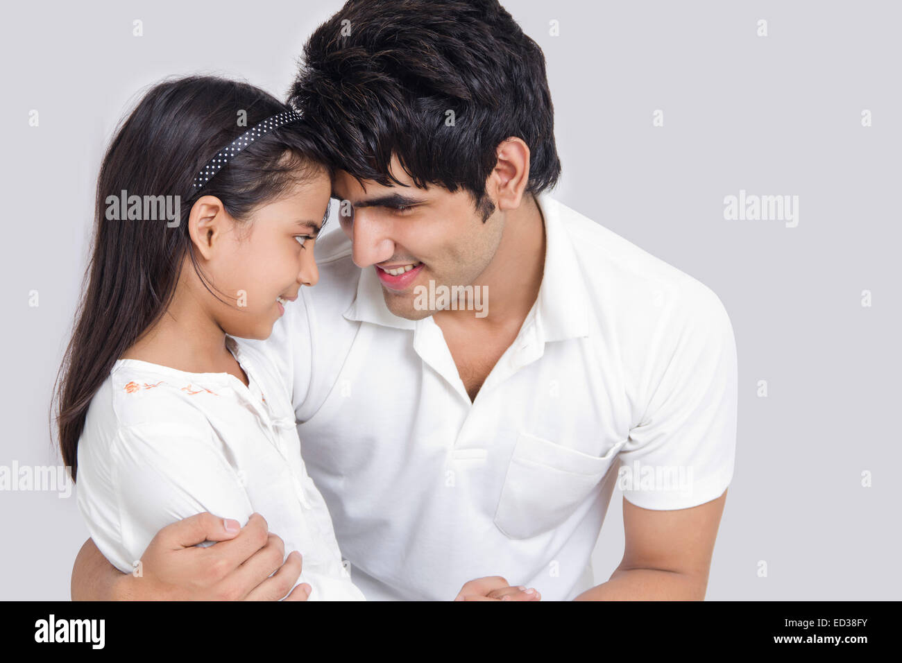 indian father and daughter love Stock Photo - Alamy