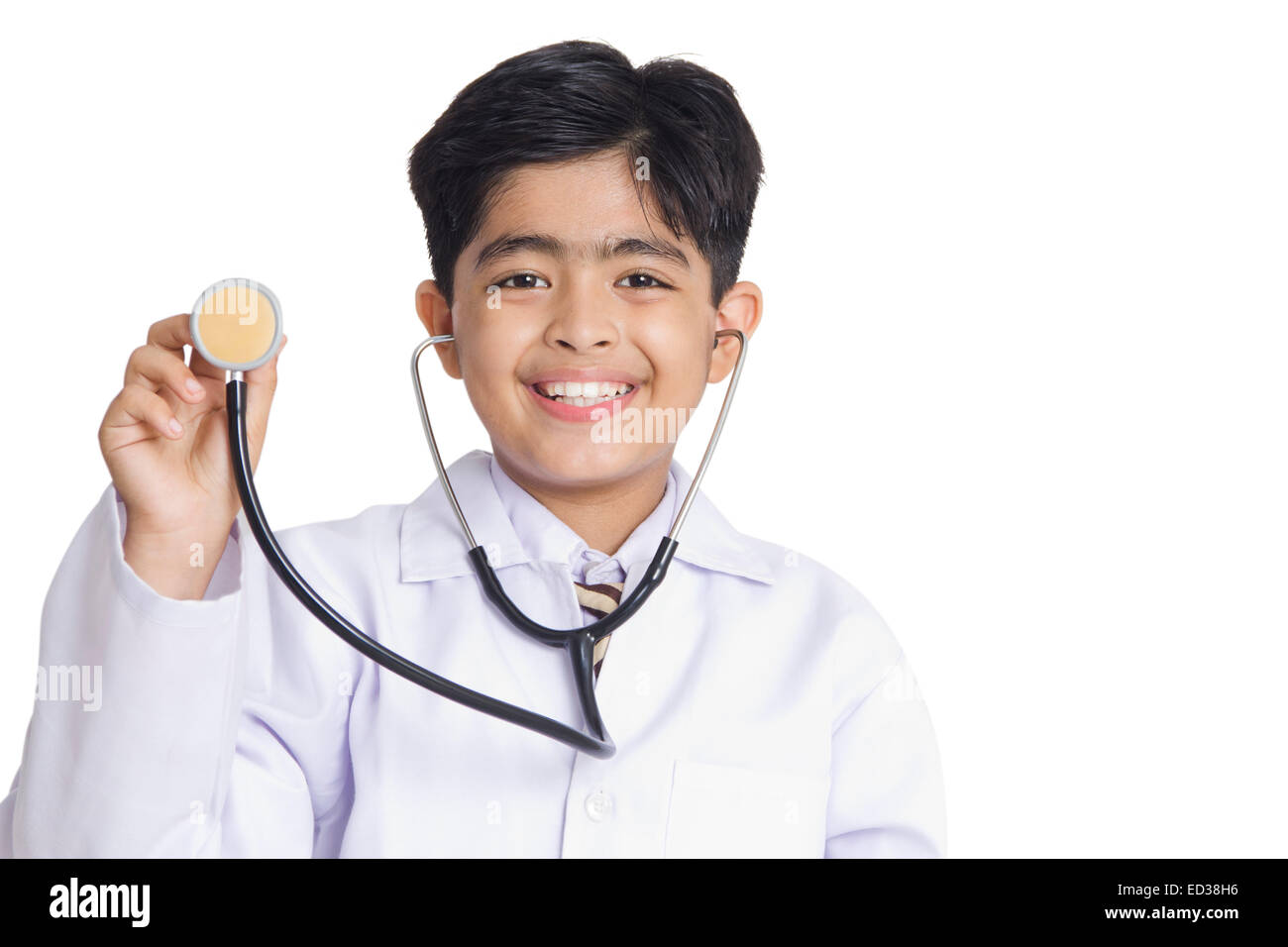 1 indian child boy Doctor Stock Photo - Alamy