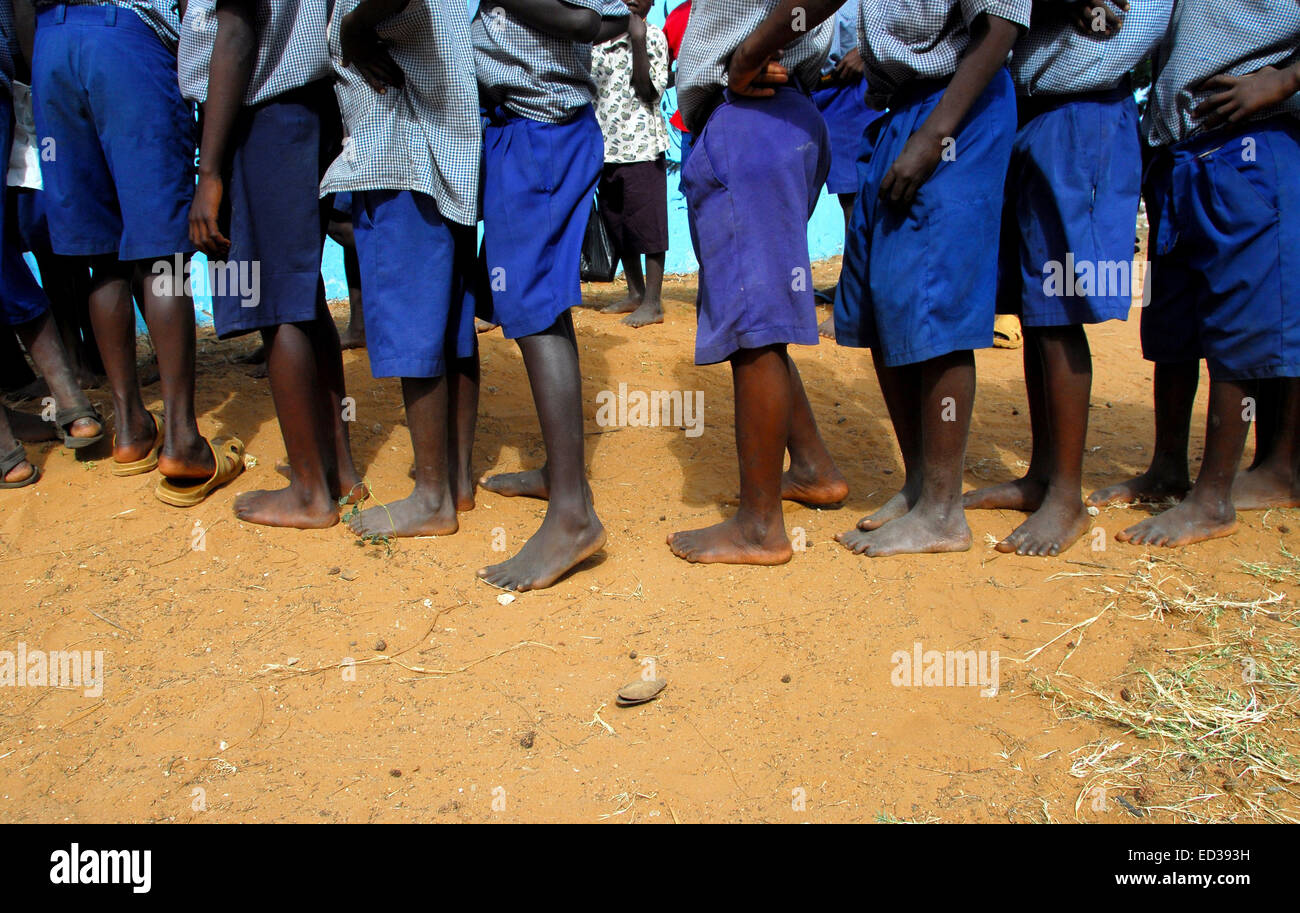 Kenya children barefoot hi-res stock photography and images - Alamy