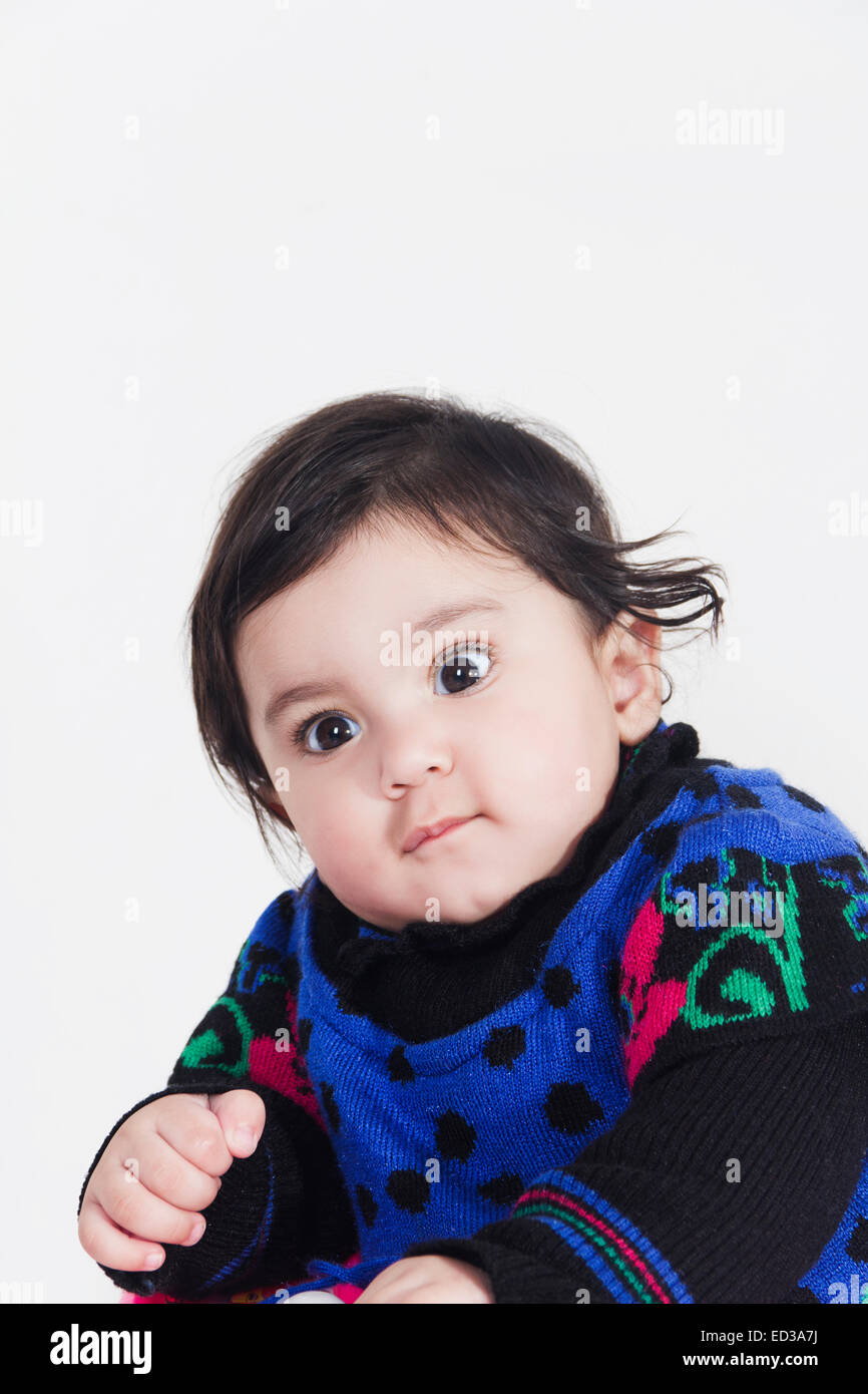 1 indian child baby Stock Photo - Alamy