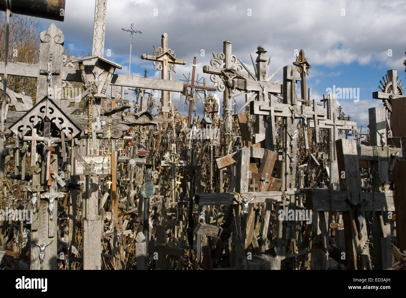 The Hill of Crosses (Lithuanian) is a site of pilgrimage about 12 km ...
