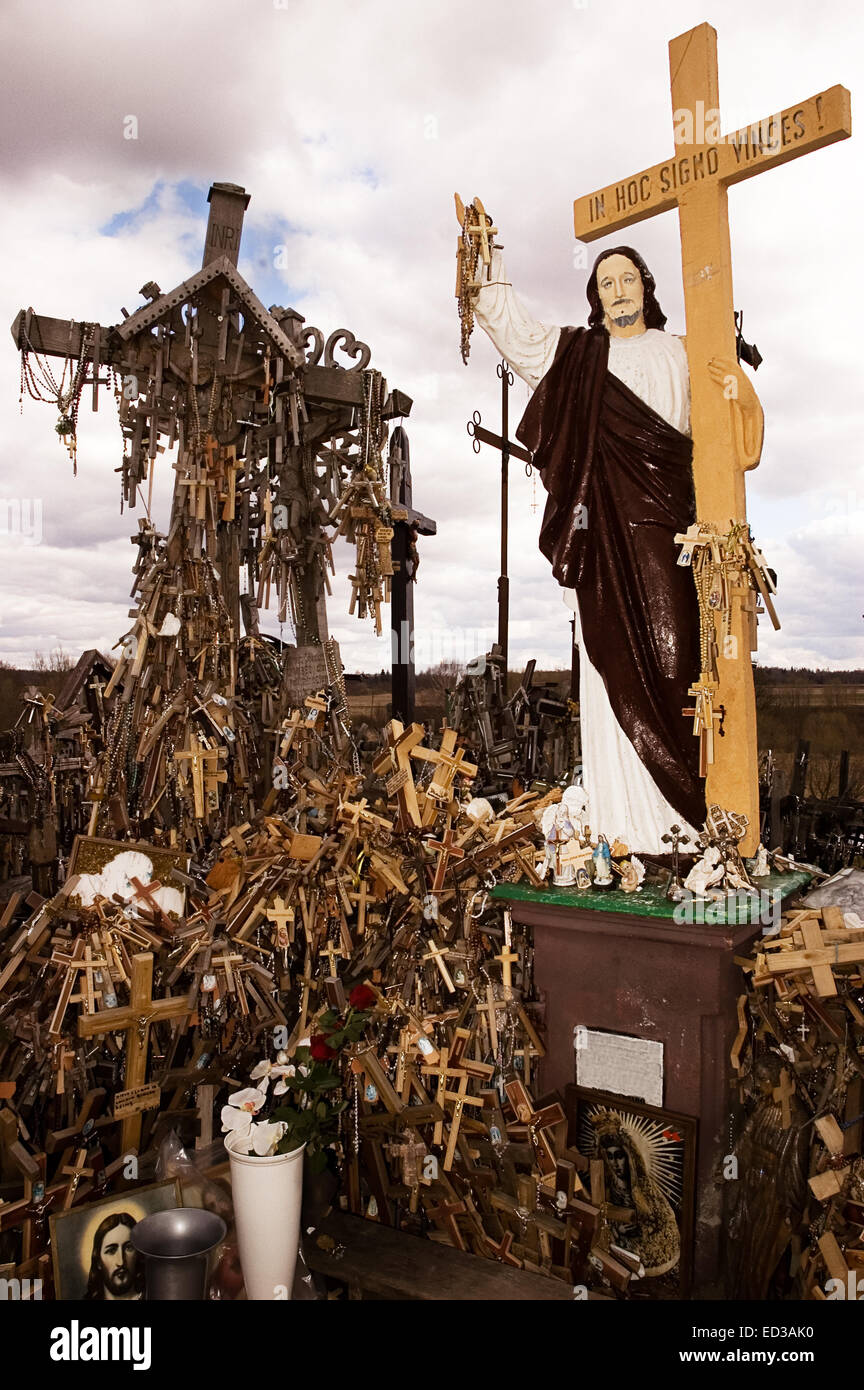 The Hill of Crosses (Lithuanian) is a site of pilgrimage about 12 km ...
