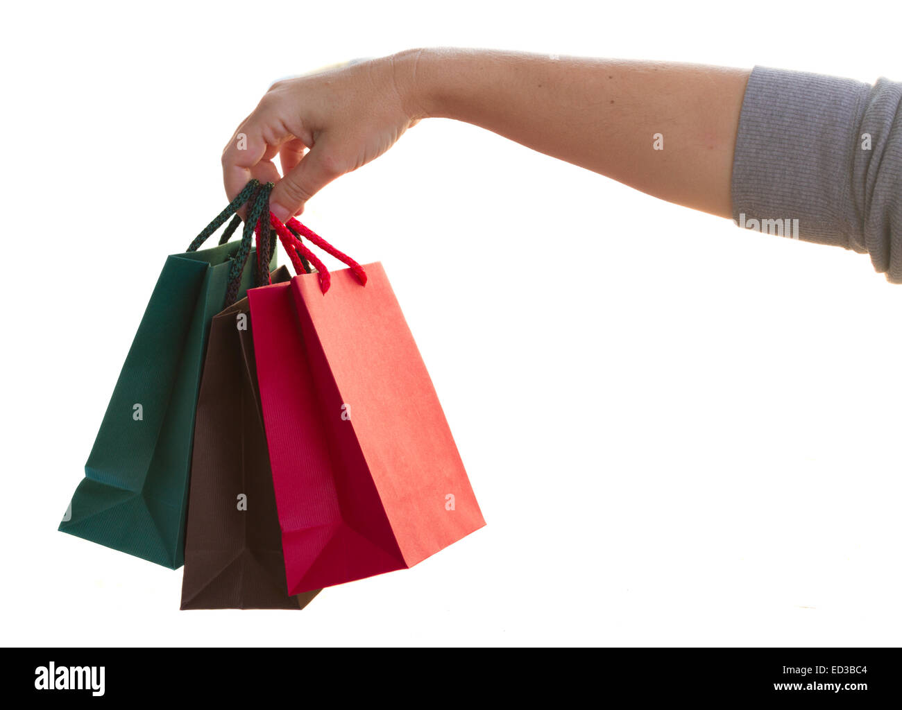 hand holding bags Stock Photo - Alamy