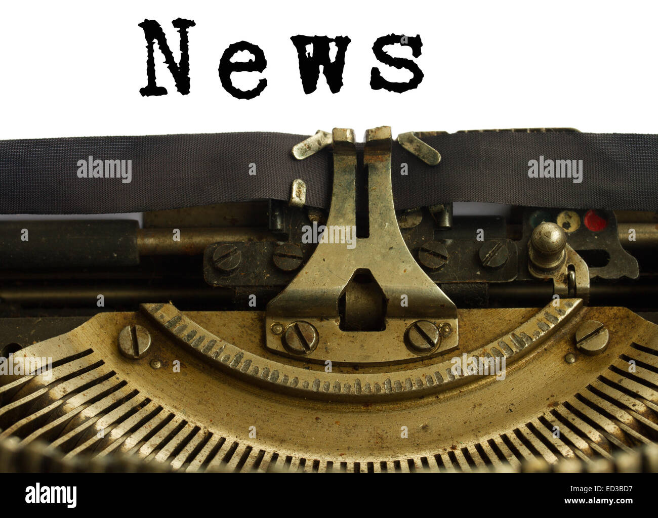 Happy new year typewriter Stock Photo - Alamy