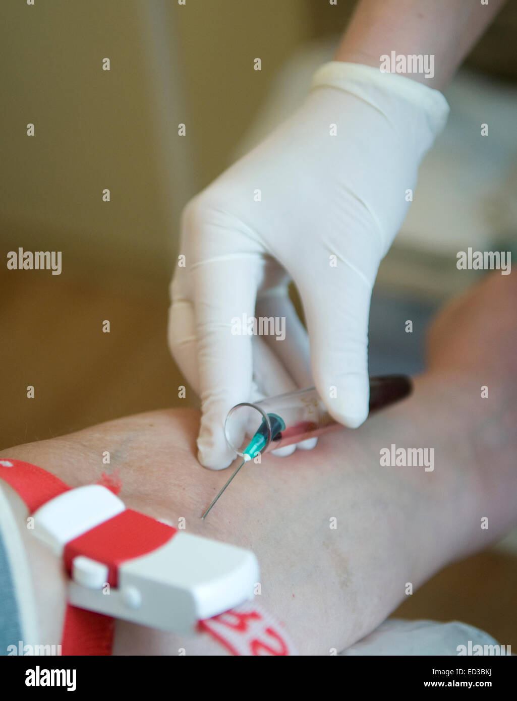 This is a procedure of blood sampling from vein Stock Photo - Alamy