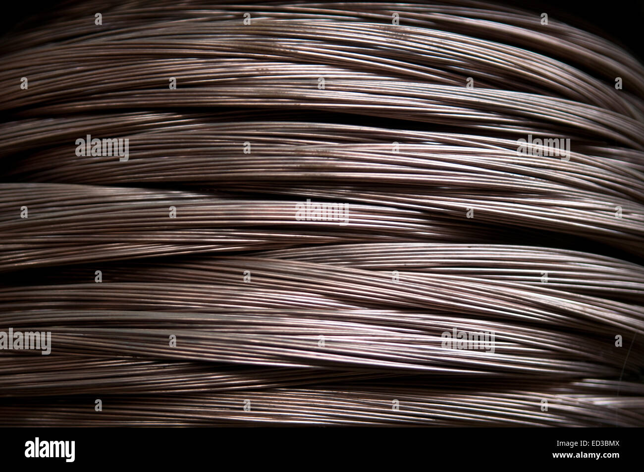 Copper silver wire spool hi-res stock photography and images - Alamy