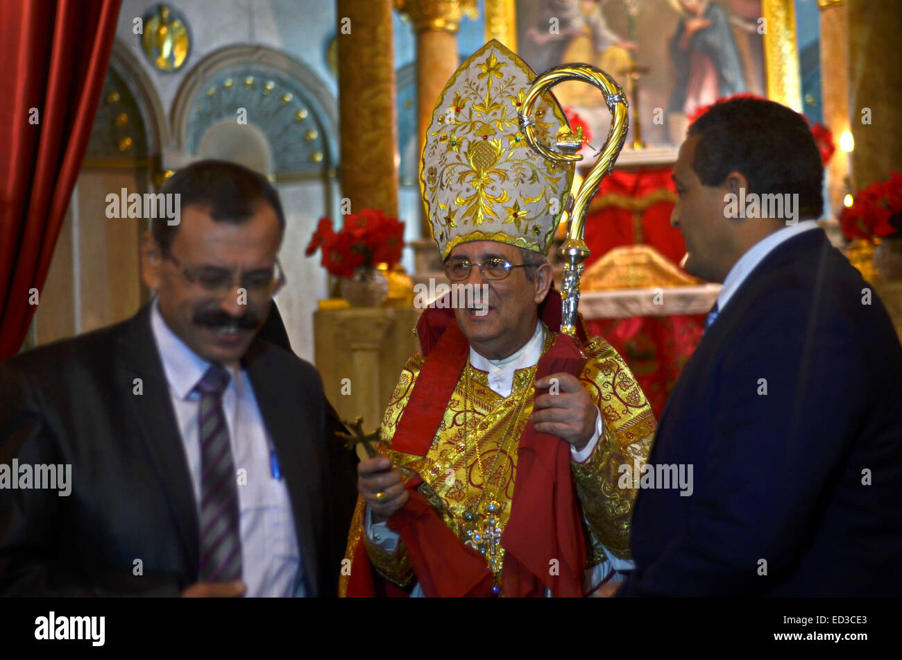 Cairo, Egypt. 24th Dec, 2014. Armenian Catholic Bishop of Alexandria ...