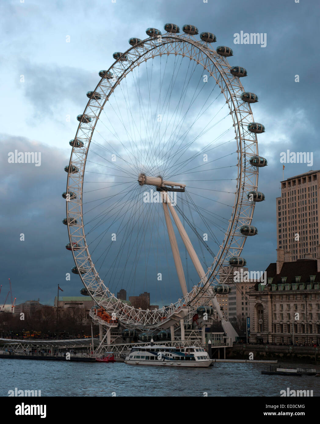 London Eye ride on South Bank Stock Photo - Alamy