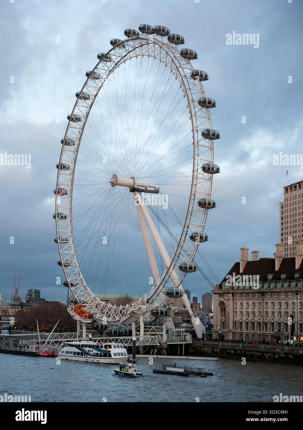 London Eye ride on South Bank Stock Photo - Alamy