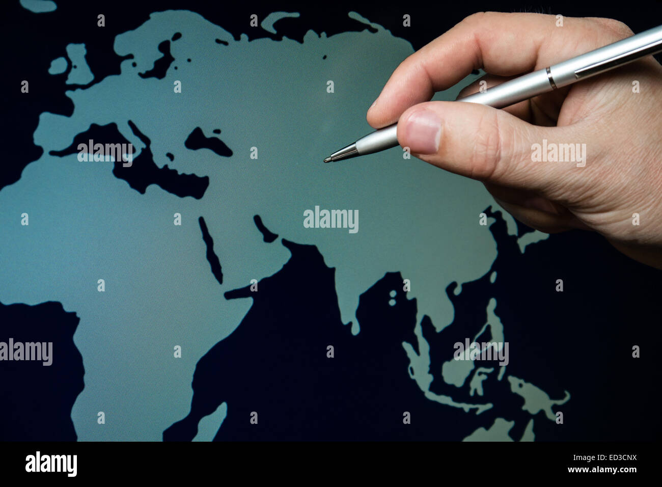 Asia china map geography hi-res stock photography and images - Alamy