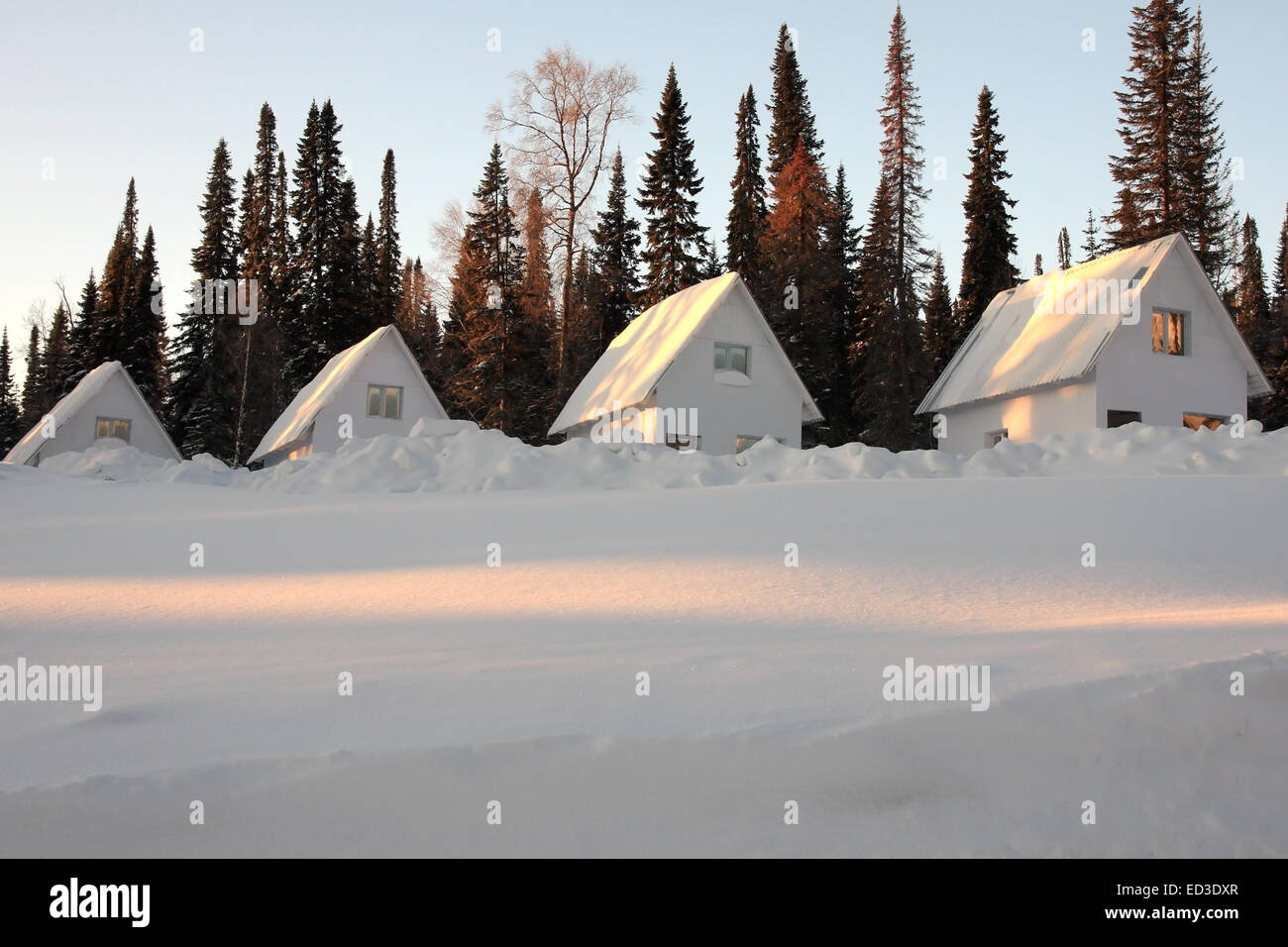 Cottage in-field on a mountain Stock Photo - Alamy