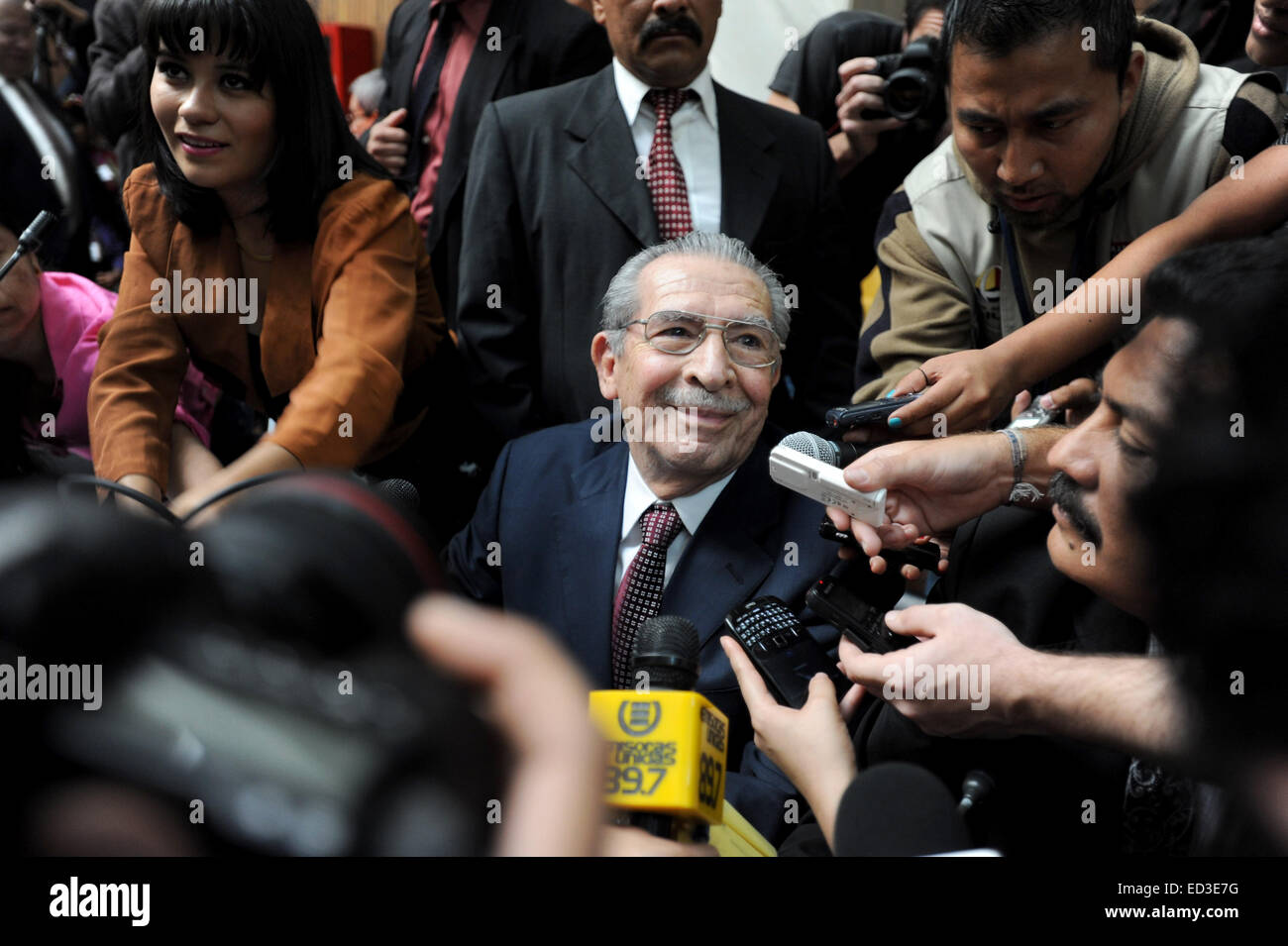 Former Guatemalan dictator, Efrain Rios Montt during the trial in the ...