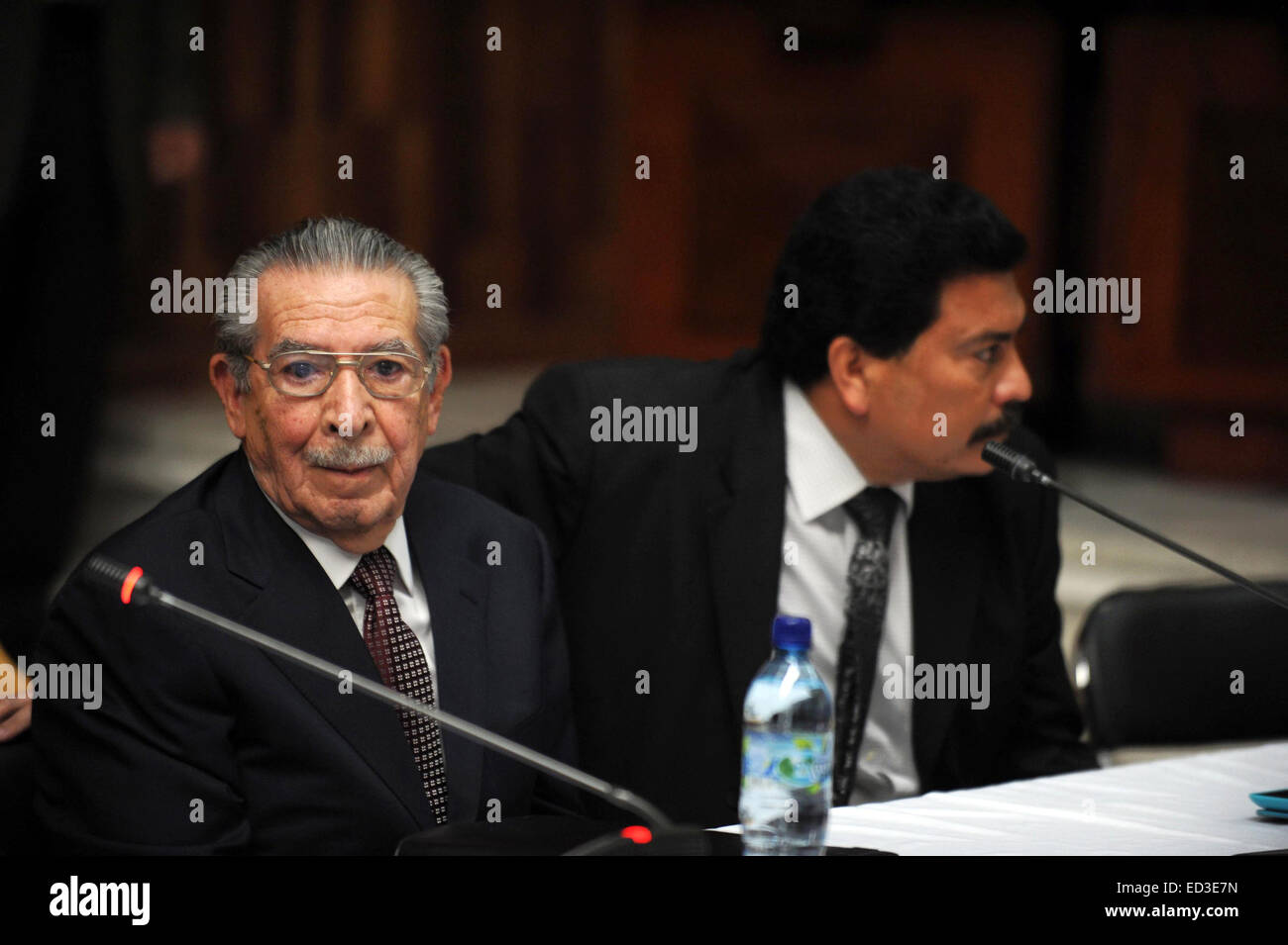 Former Guatemalan dictator, Efrain Rios Montt during the trial in the ...