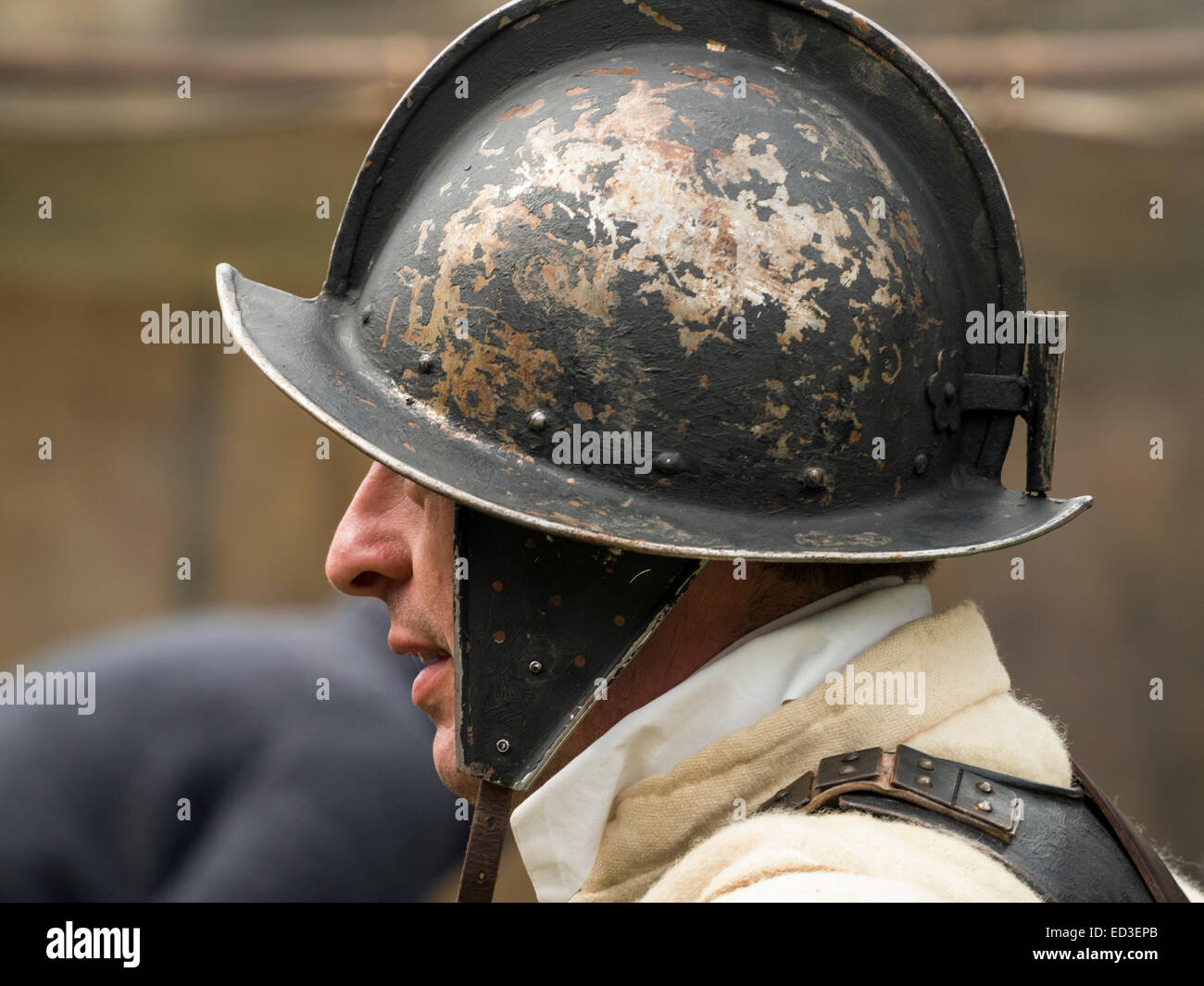Actors perform wearing Stuart era, the 17th century, (reign of king ...