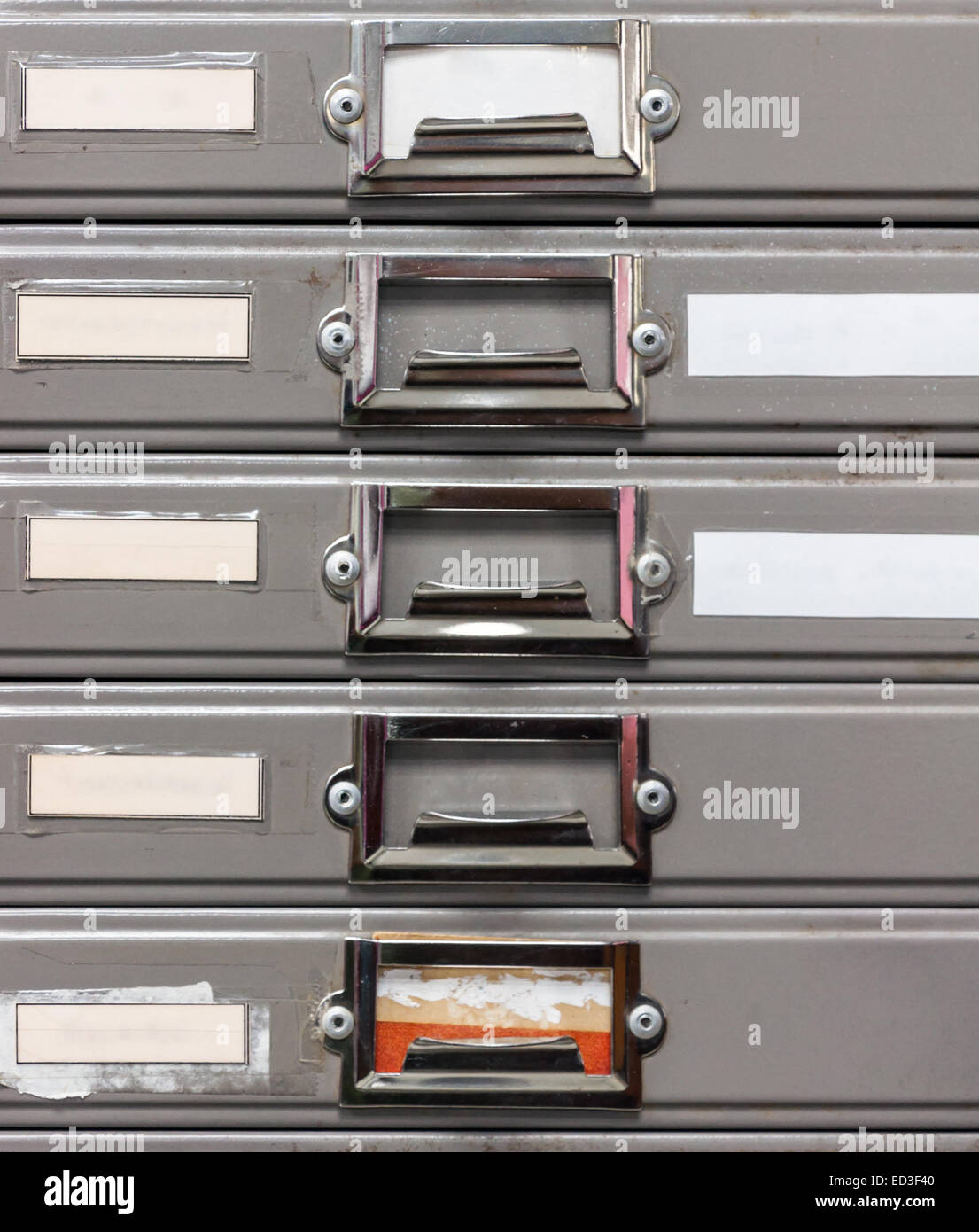 Steel filing cabinet for privacy data in the office Stock Photo - Alamy