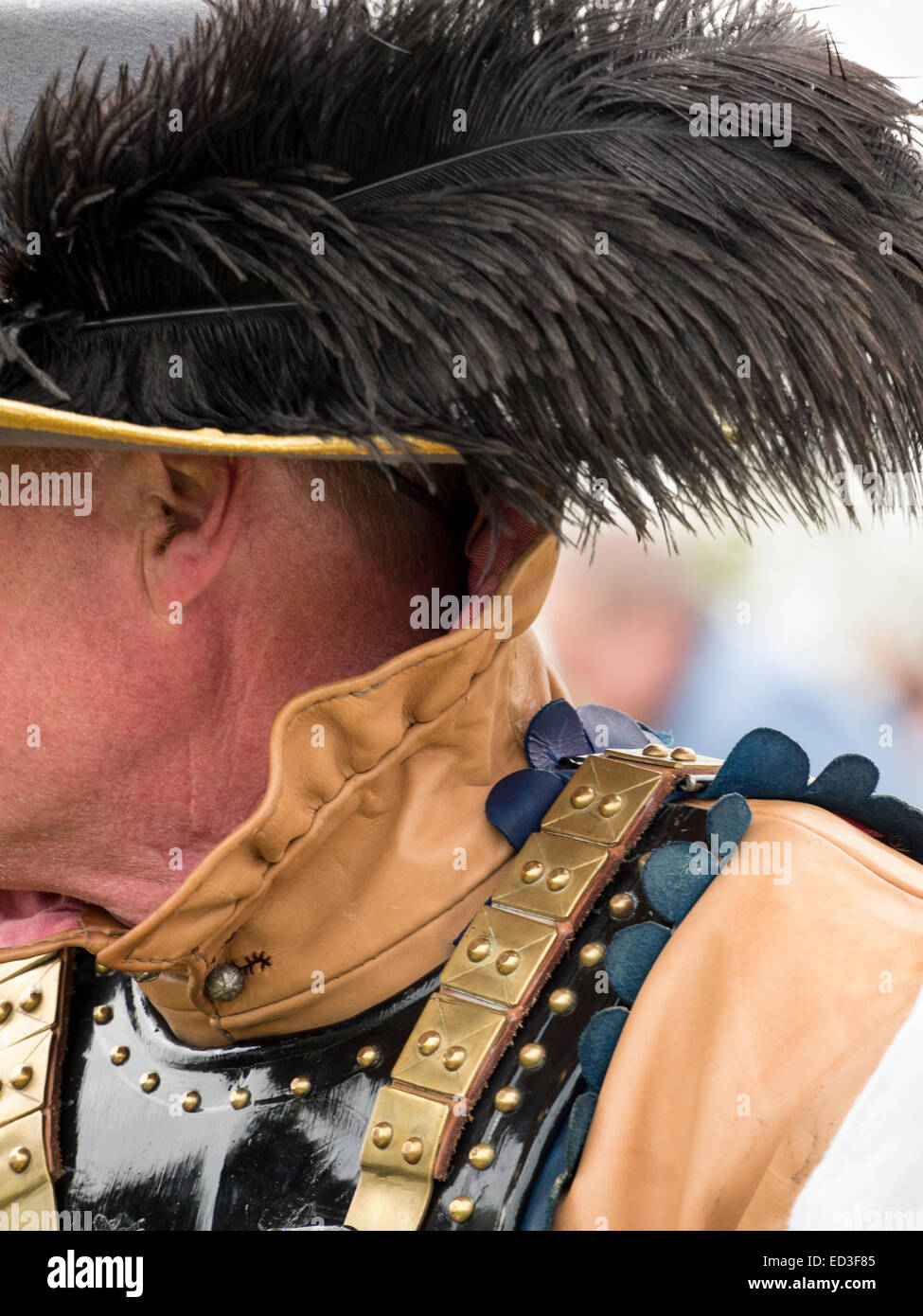 Actors perform wearing Stuart era, the 17th century, (reign of king ...