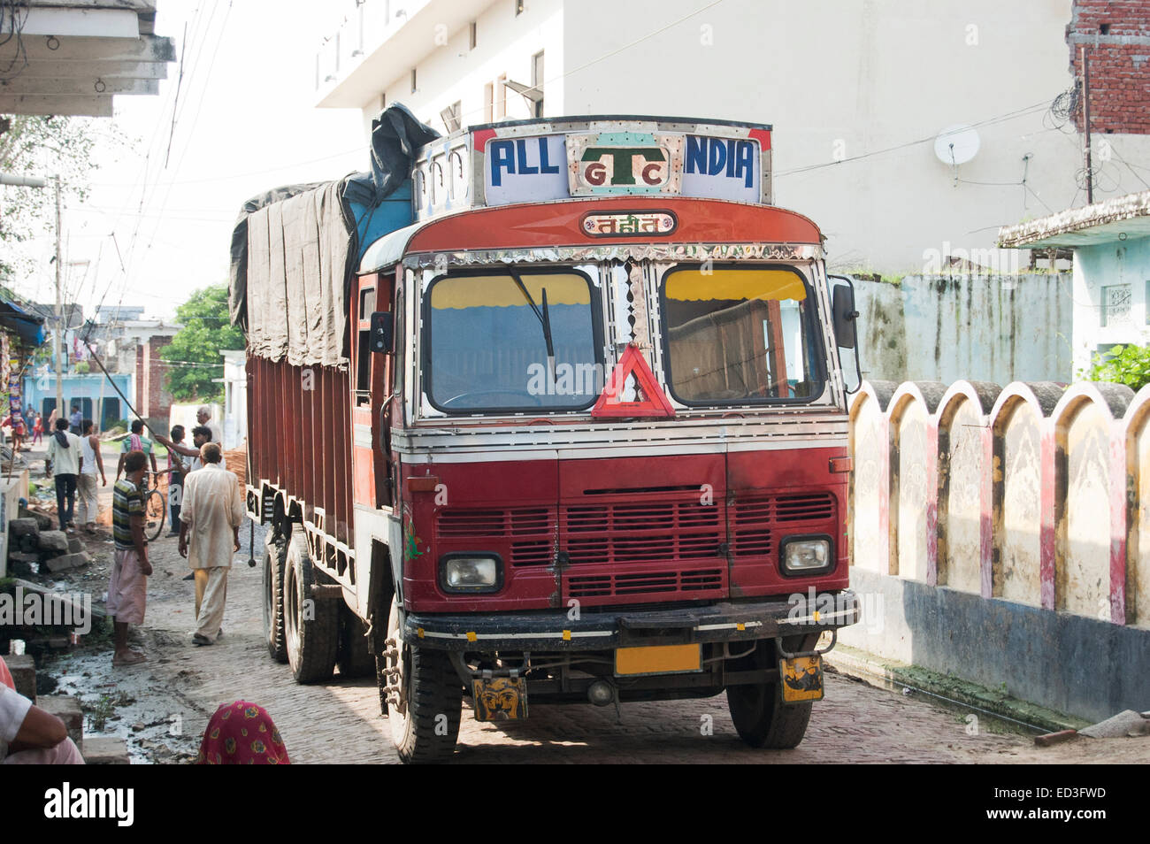 Indian container truck india hi-res stock photography and images - Alamy