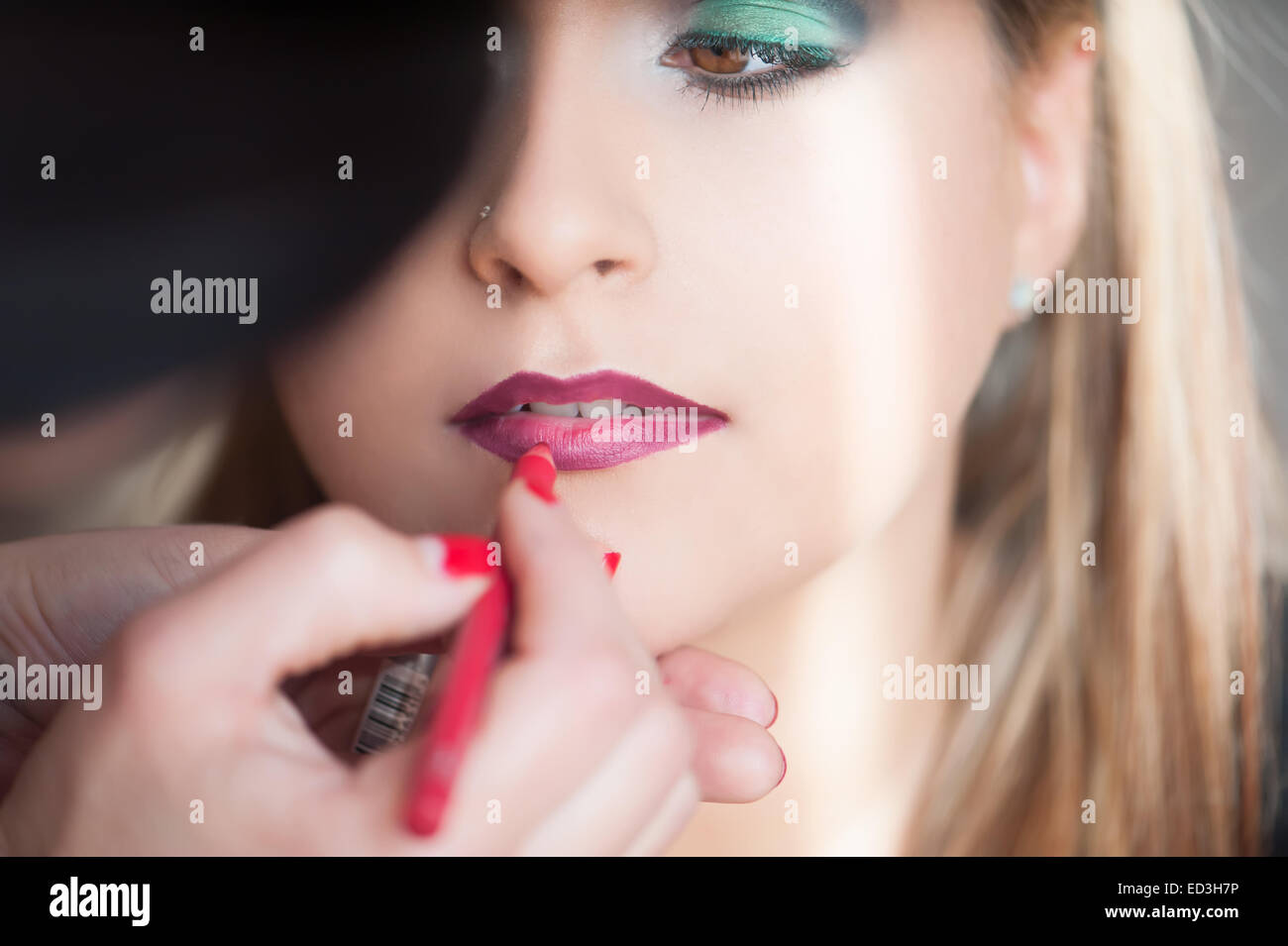Model and make-up Stock Photo - Alamy