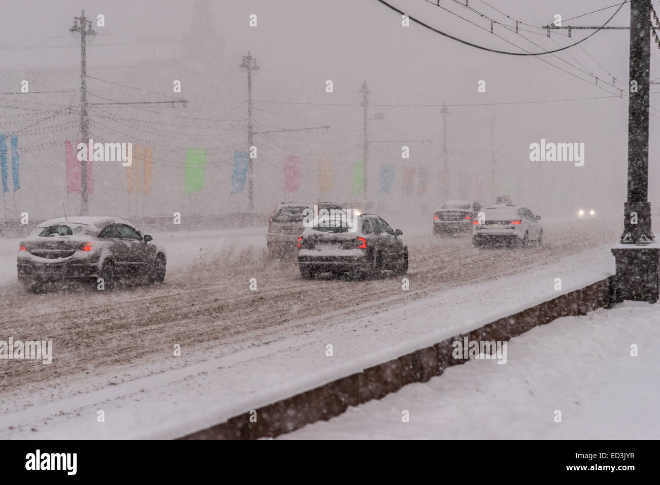 Russian christmas cars hi-res stock photography and images - Alamy