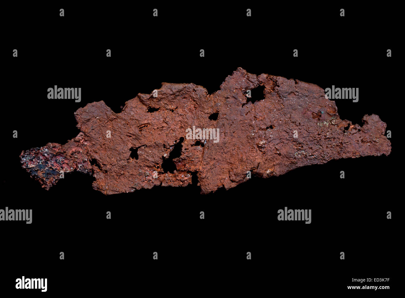 Native copper, Kearsarge mine, Houghton county Michigan Stock Photo - Alamy