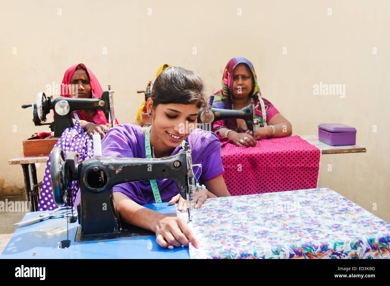 indian rural Tailor Worker Stock Photo - Alamy