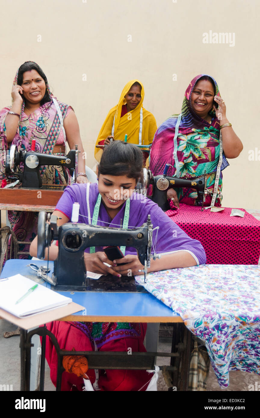 indian rural Tailor Worker Stock Photo - Alamy