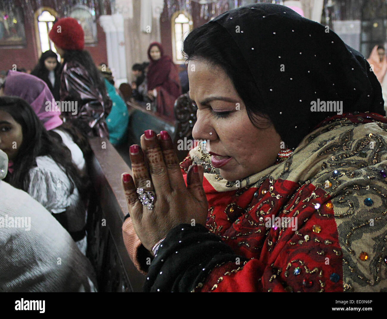 Pakistani Christians performing their religious rituals at “Saint ...