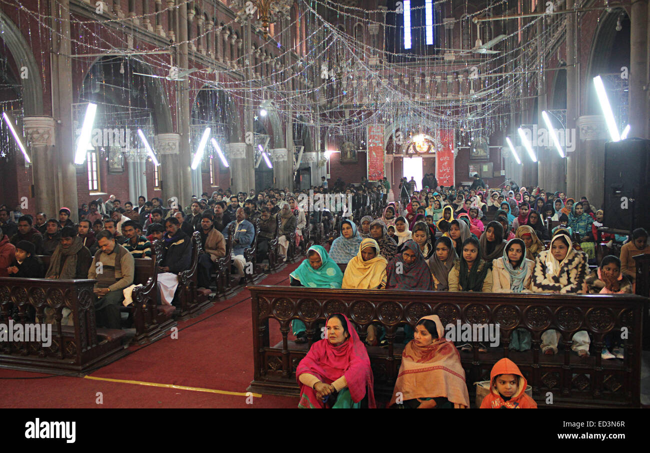 Pakistani Christians performing their religious rituals at “Saint ...