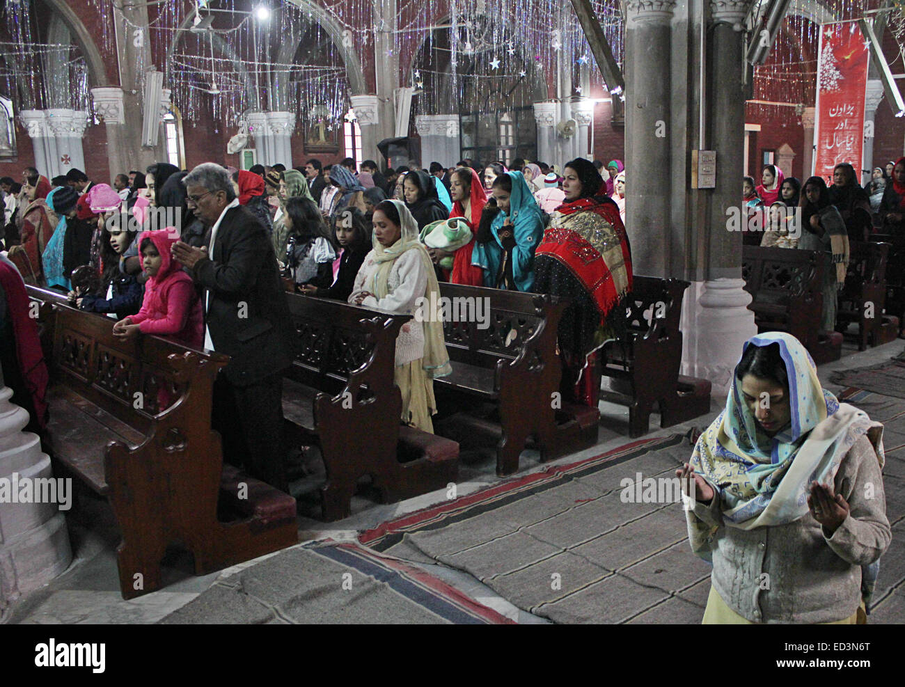 Pakistani Christians performing their religious rituals at “Saint ...