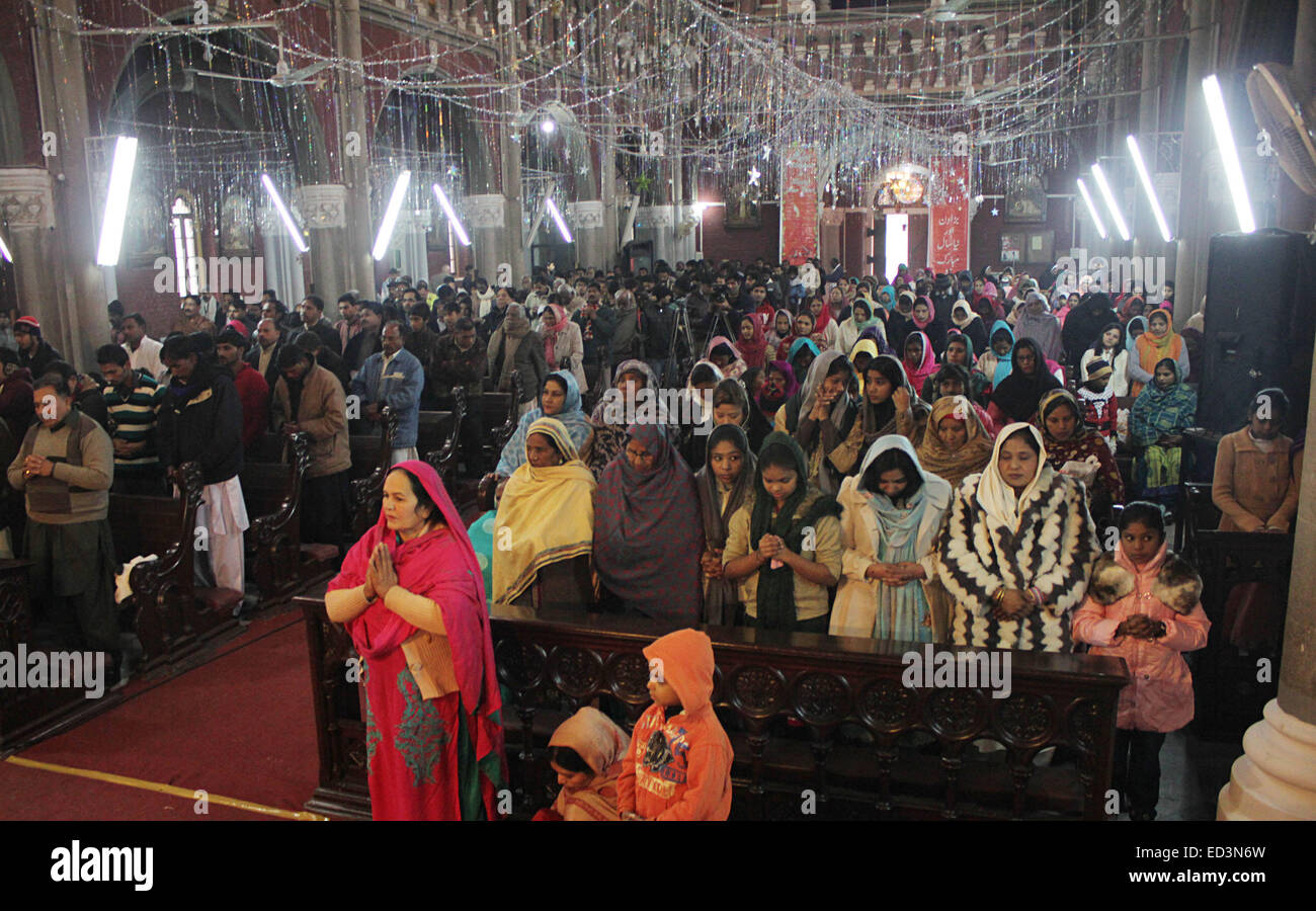 Pakistani Christians performing their religious rituals at “Saint ...
