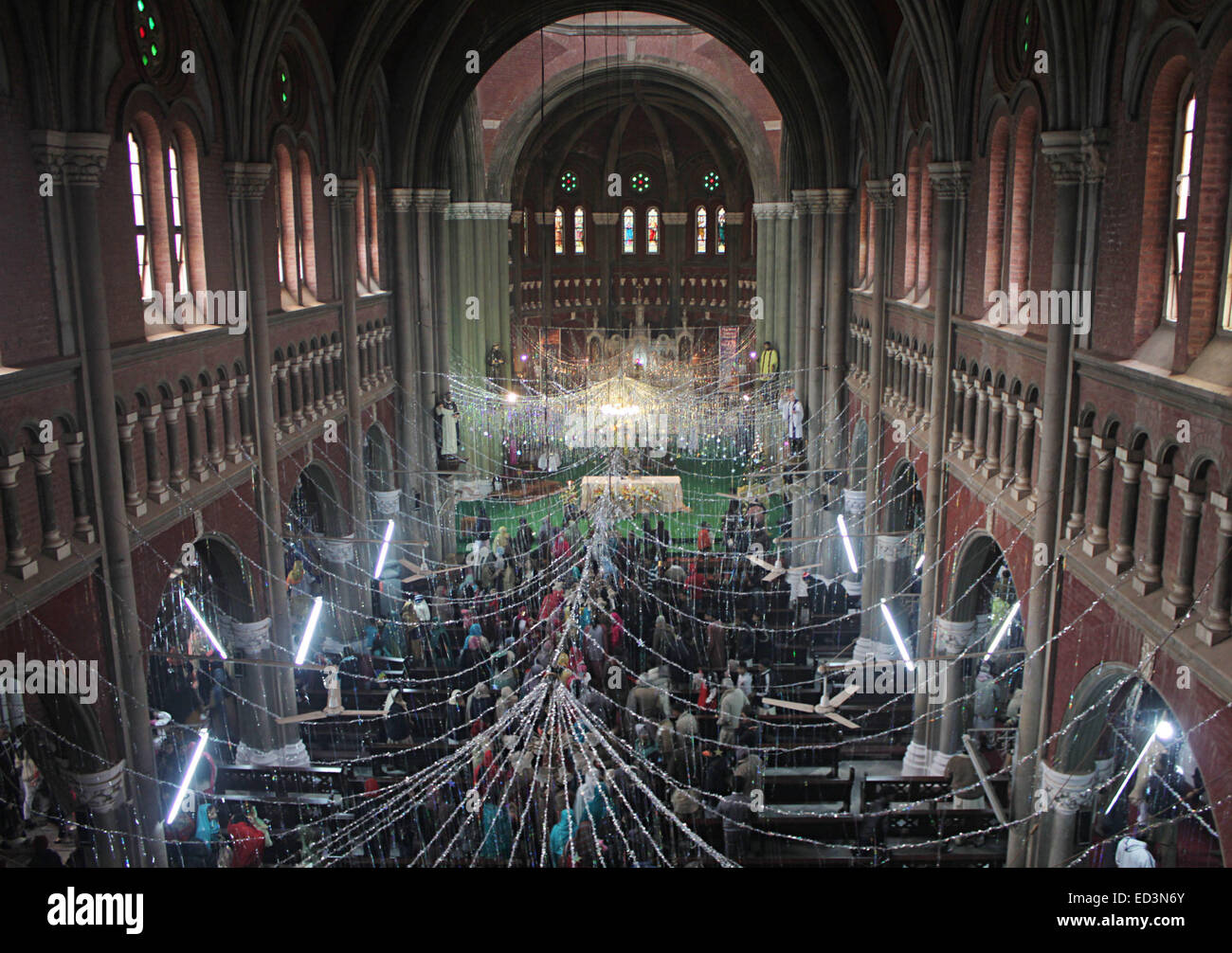 Pakistani Christians performing their religious rituals at “Saint ...