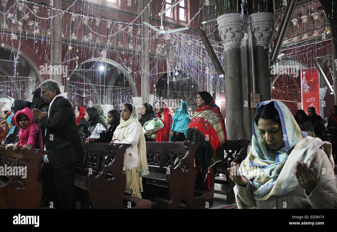 Pakistani Christians performing their religious rituals at “Saint ...