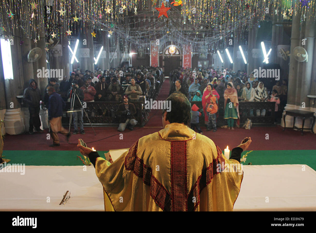 Pakistani Christians performing their religious rituals at “Saint ...