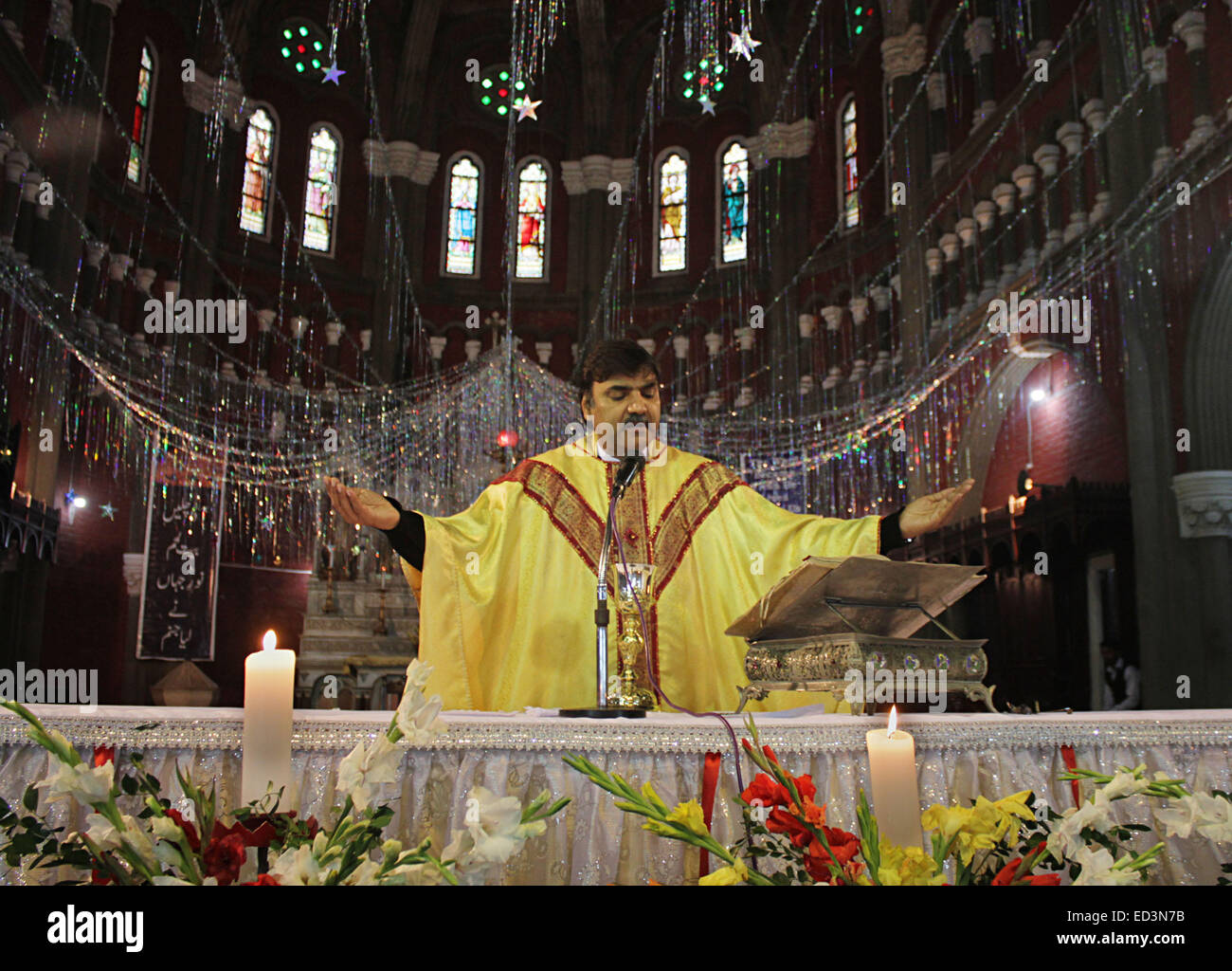 Pakistani Christians performing their religious rituals at “Saint ...