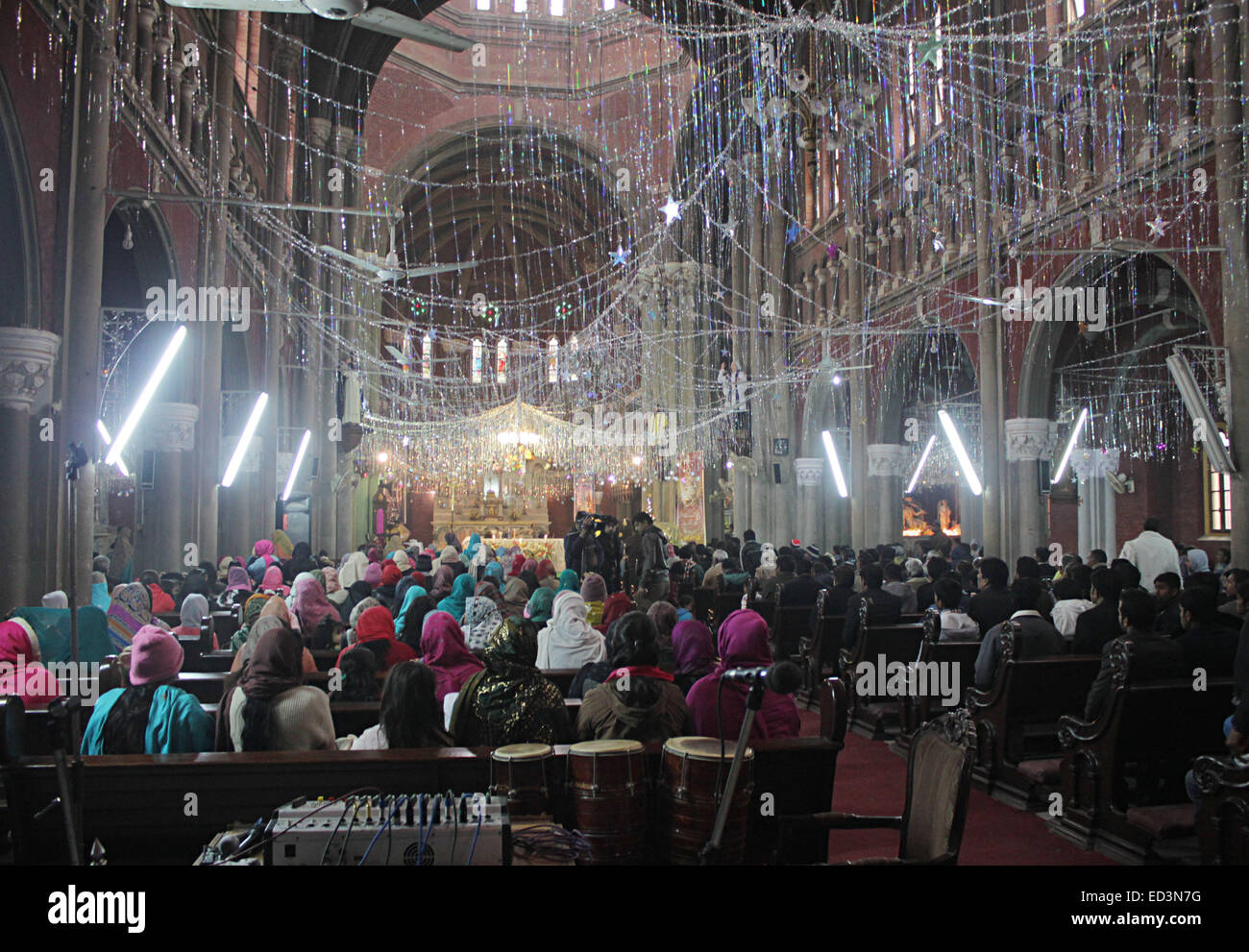 Pakistani Christians performing their religious rituals at “Saint ...