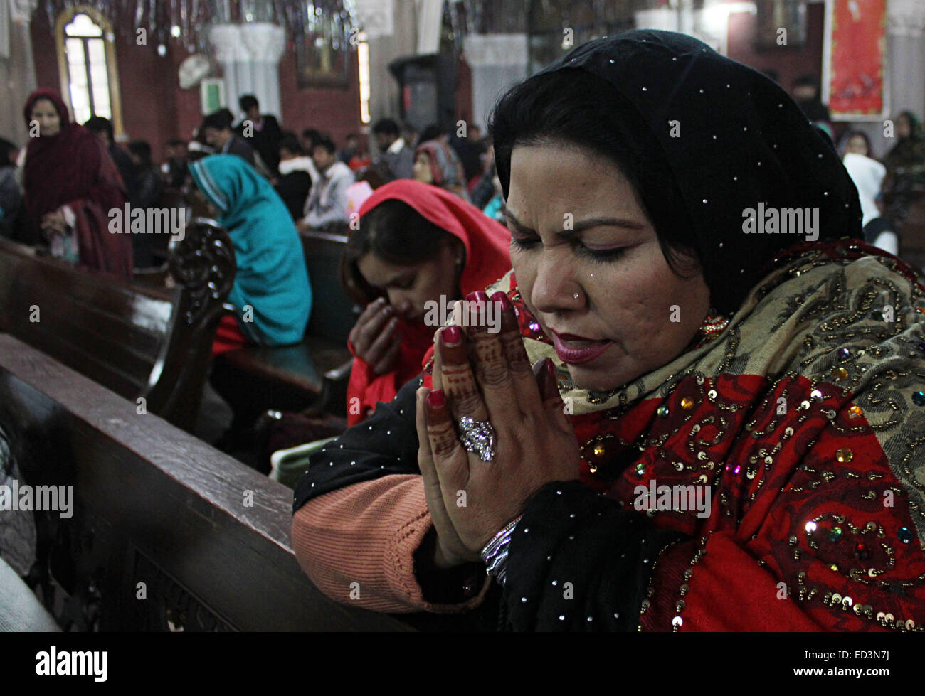 Pakistani Christians performing their religious rituals at “Saint ...